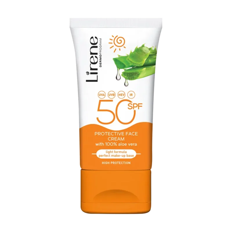 Lirene SPF 50, emulsie cu Aloe Vera pentru protectie solara, 50ml ...